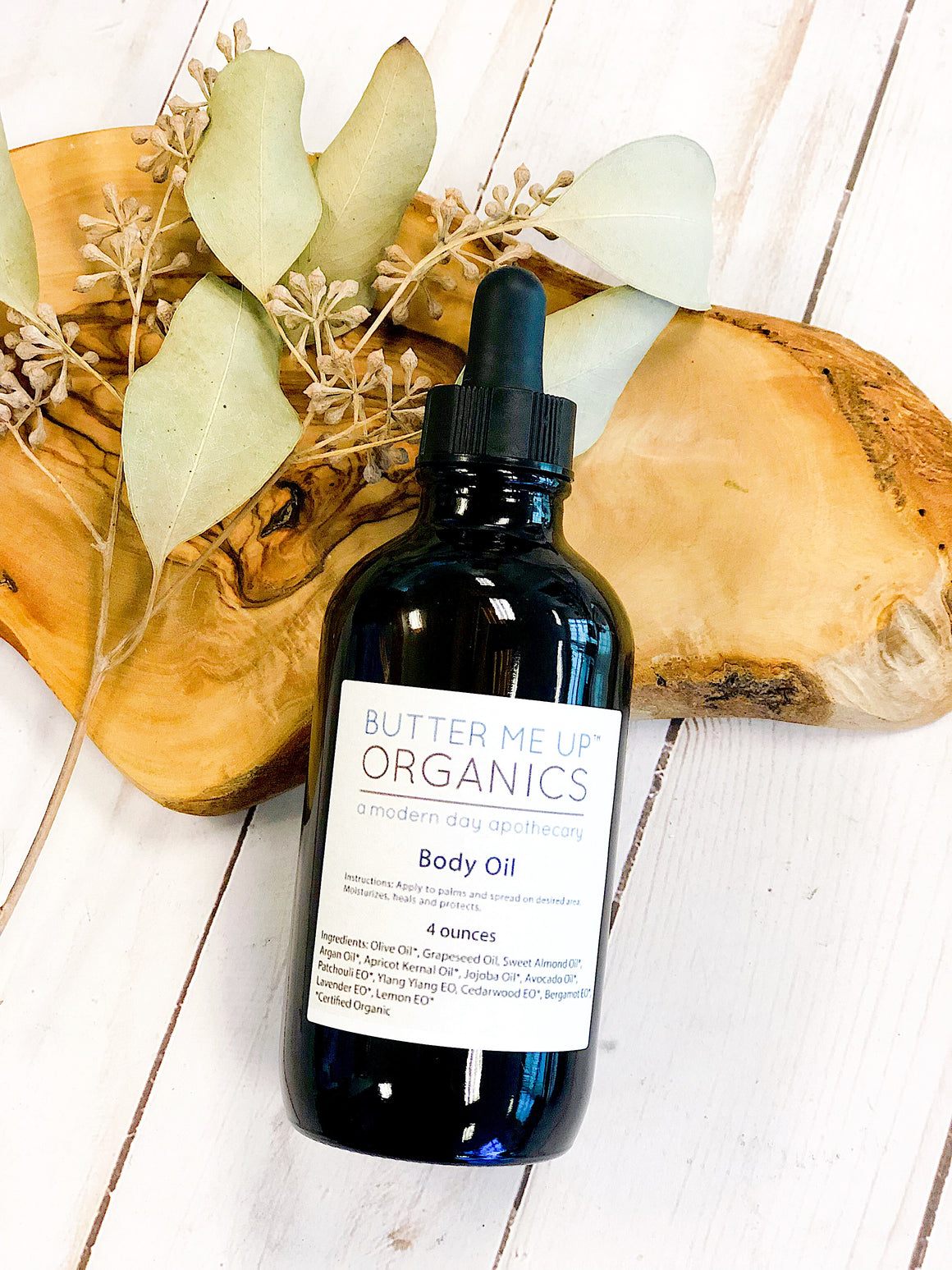 Organic Body Oil / Body Oil / Moisturizer / Organic Oils / Dry Skin Fo ...