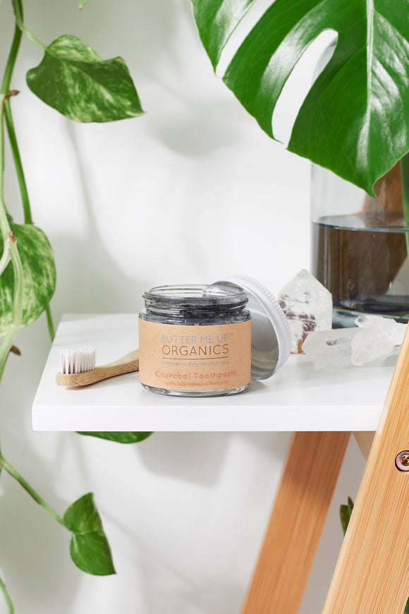 Organic Activated Charcoal Toothpaste / Whitening Toothpaste / Organic ...