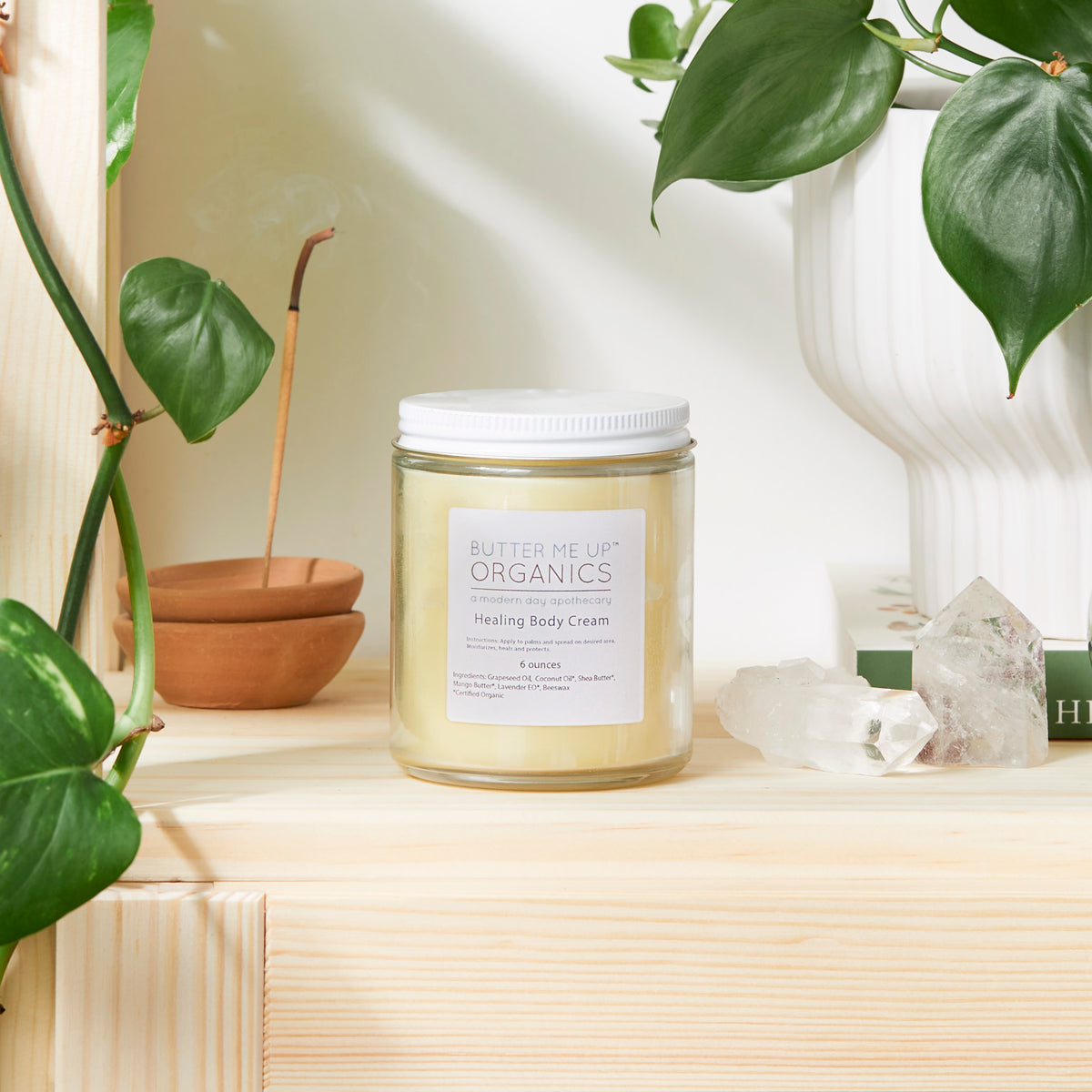 Healing Body Cream / organic body lotion / winter skin / dry skin / de ...