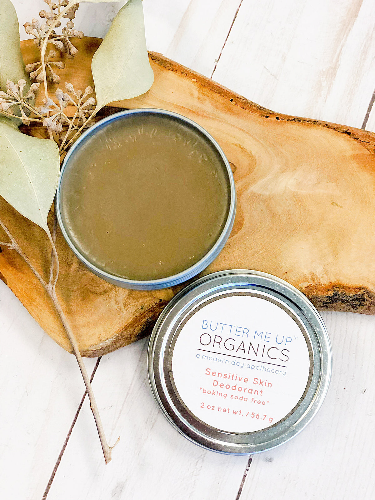 Organic Sensitive Skin Deodorant / BAKING SODA FREE — Butter Me Up Organics