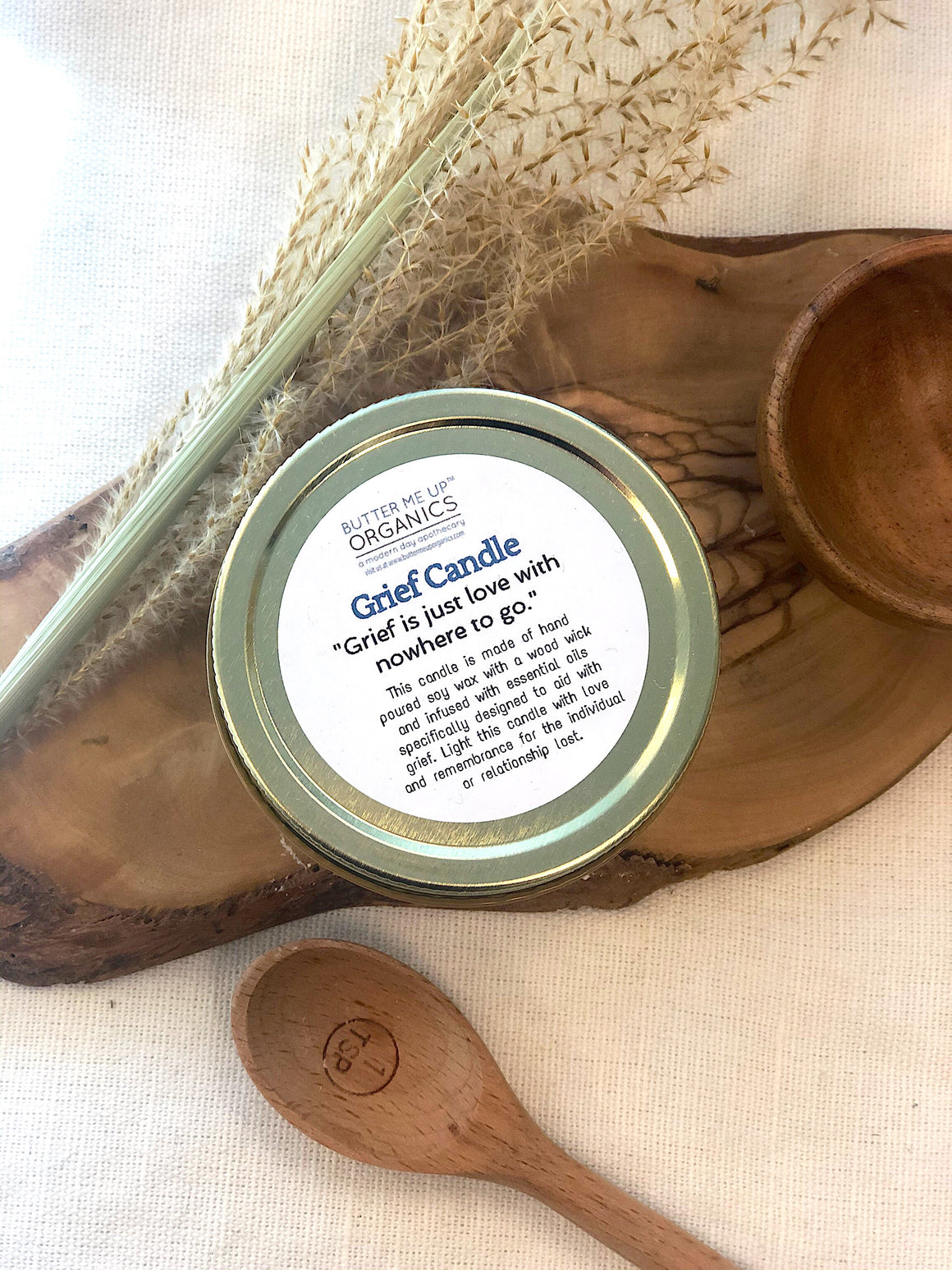 Grief Candle / Intention Candle / Essential Oil Candle / Soy Wax Candl ...